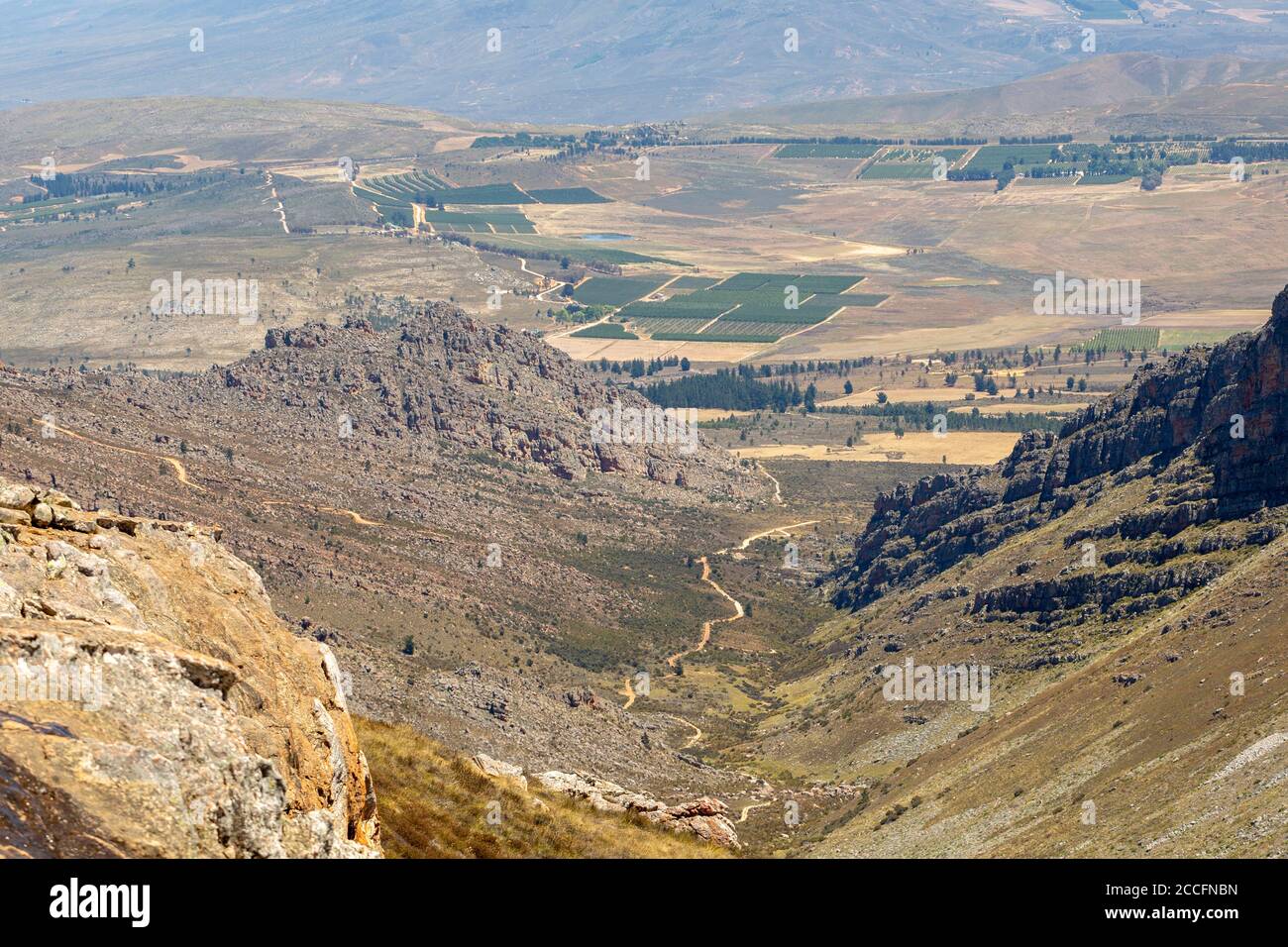 Panorama along the 4x4 Trail of Matroosberg, east of Ceres, Western ...