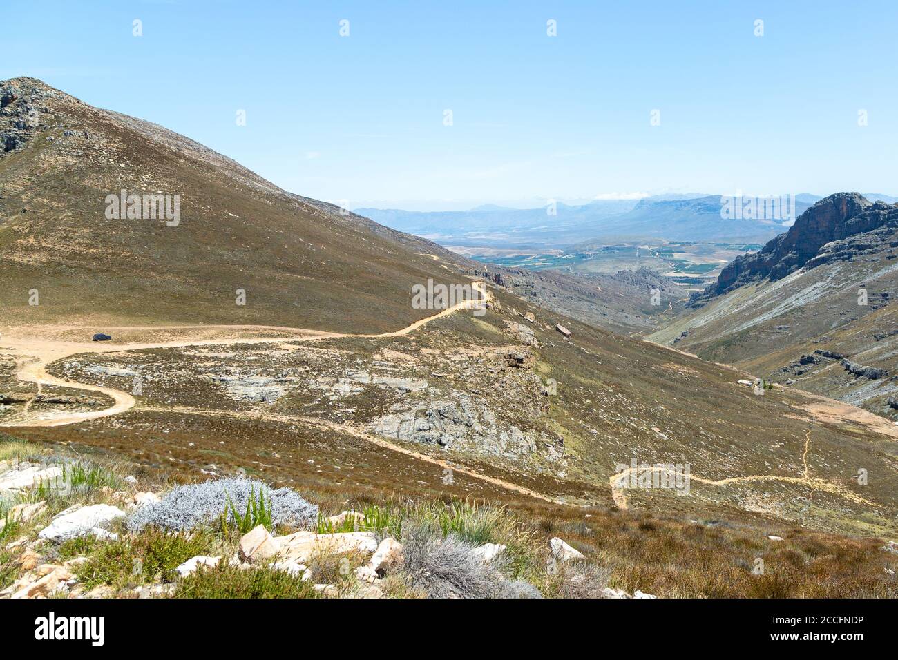 Panorama along the 4x4 Trail of Matroosberg, east of Ceres, Western ...