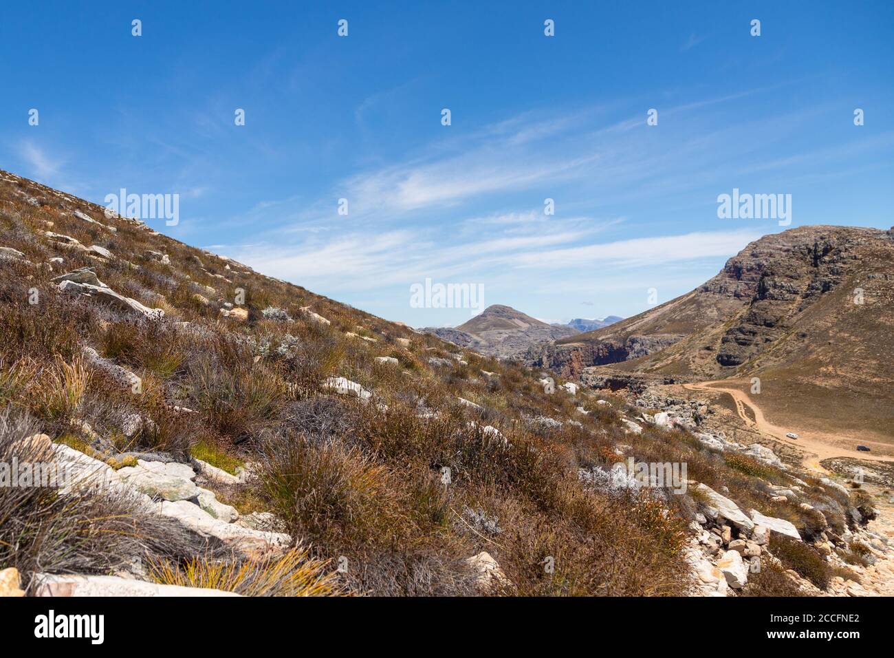 Panorama along the 4x4 Trail of Matroosberg, east of Ceres, Western ...