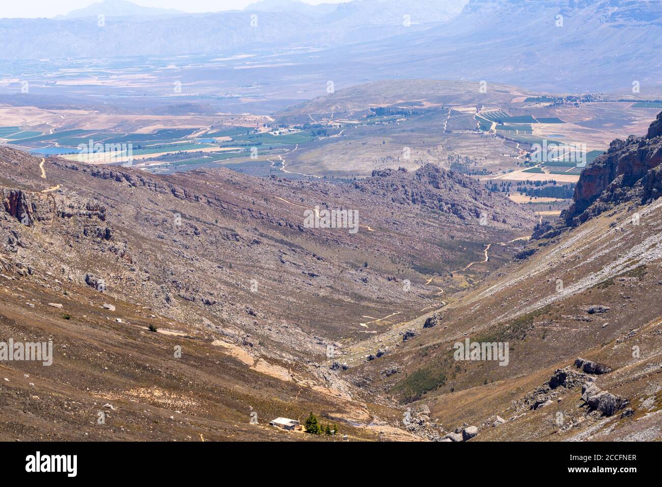 Panorama along the 4x4 Trail of Matroosberg, east of Ceres, Western ...