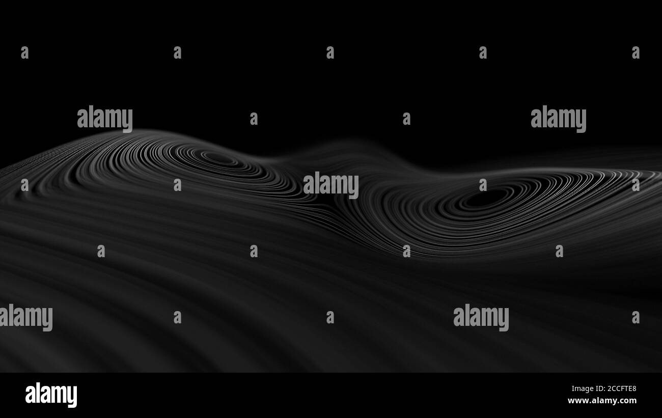 Modern black technology background 3d render. Abstract science ...