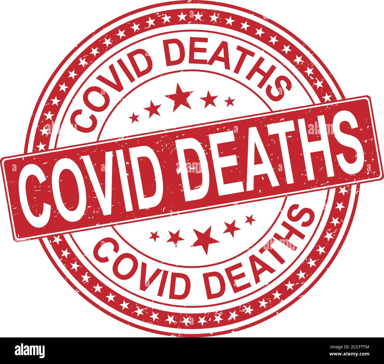 Coronavirus logo COVID-19 deaths Virus stamp Dangerous environment ...