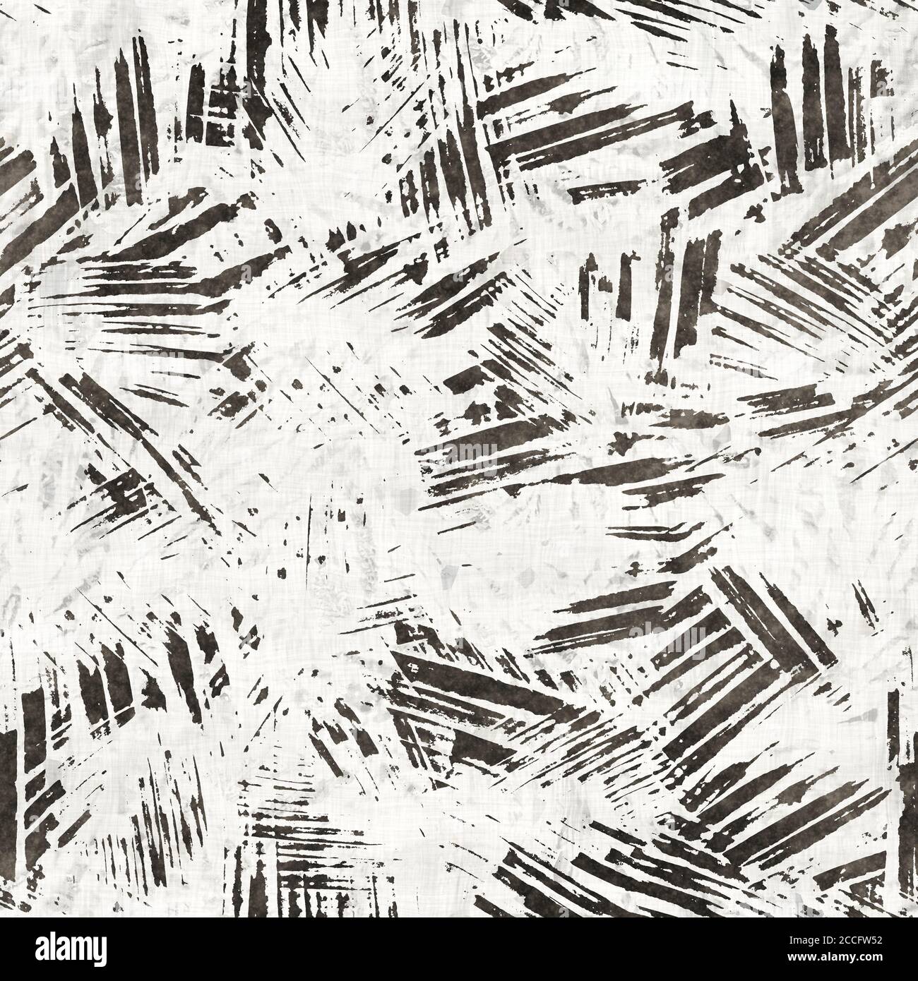 Neutral tropical palm tree leaves seamless pattern Stock Photo - Alamy