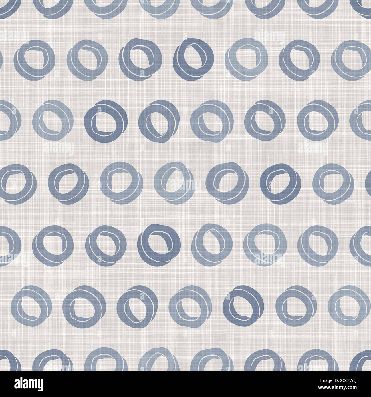 Seamless french farmhouse dotty linen pattern. Provence blue white ...