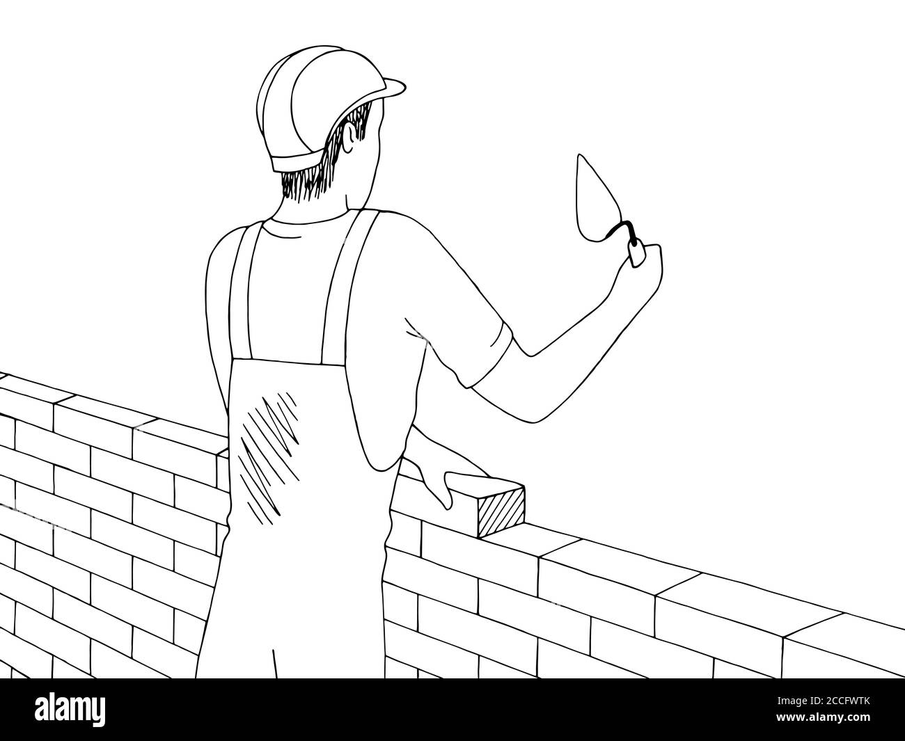 Laying a foundation Stock Vector Images - Alamy