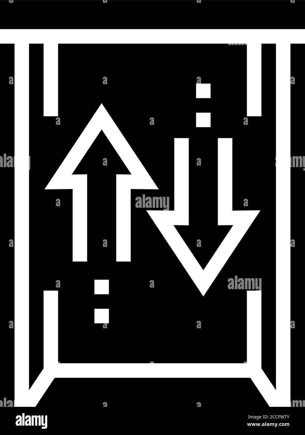 lift up and down glyph icon vector illustration Stock Vector Image ...