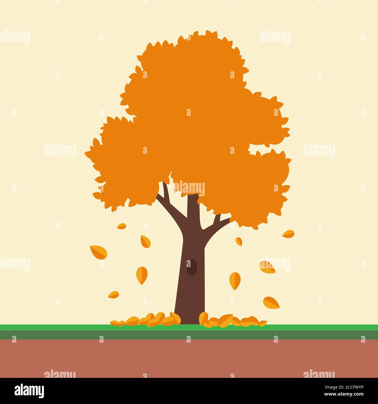 Cartoon trees with branches hi-res stock photography and images - Alamy