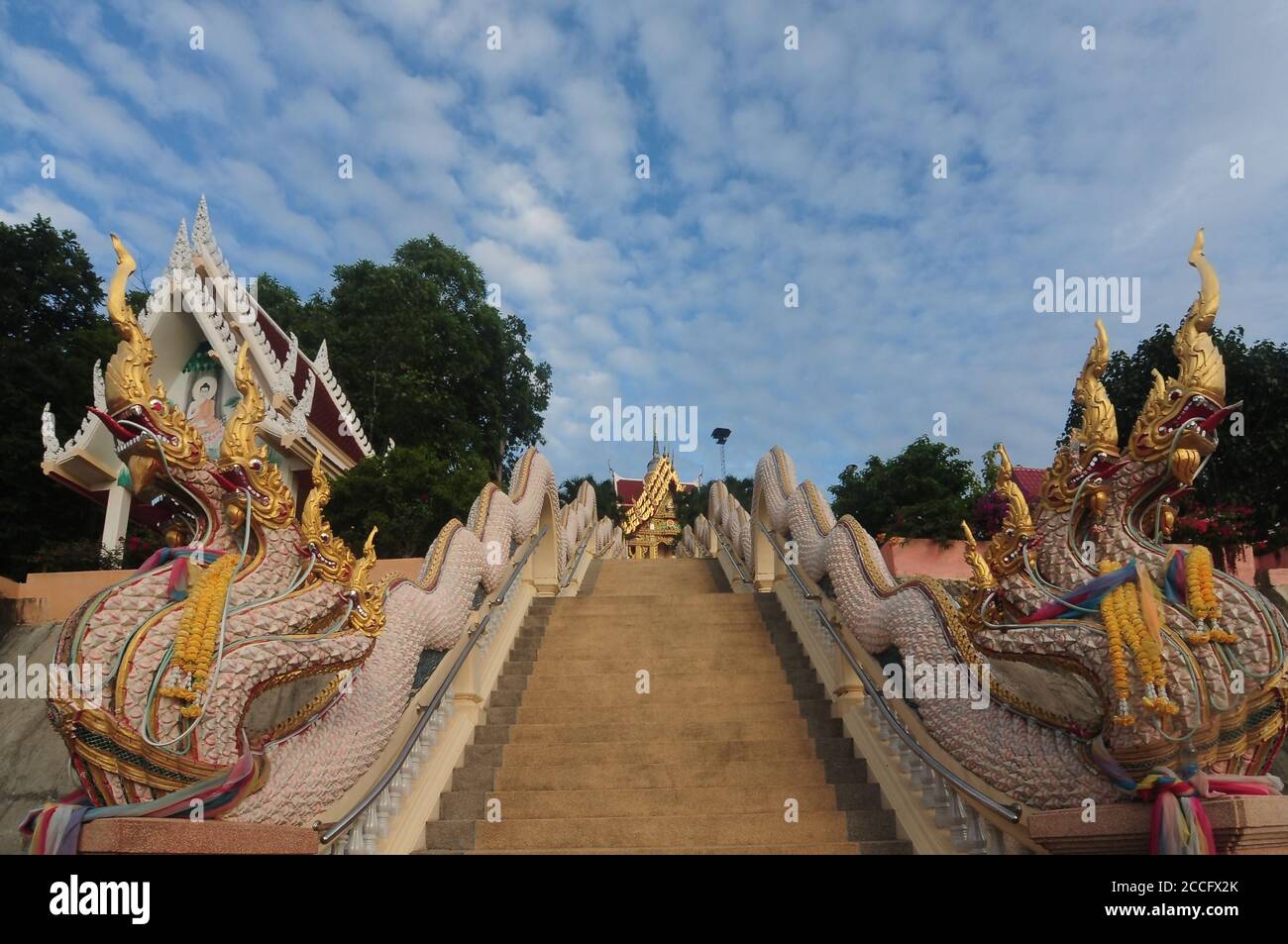 The Naga Staircase of Wat Pa Phu Hai Long in Nakhon Ratchasima province ...