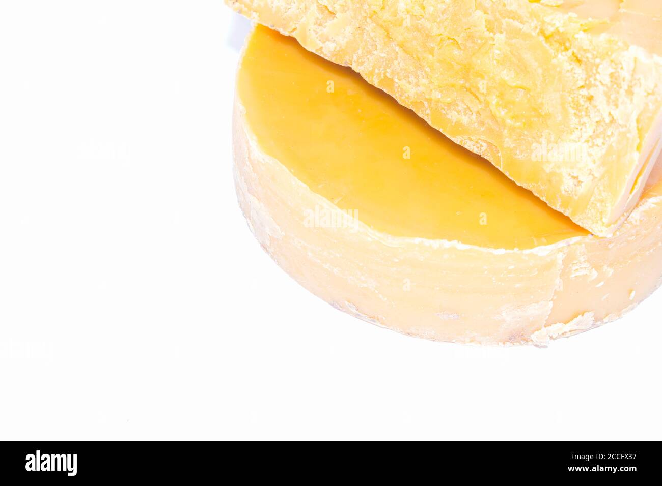 beeswax on a white background Stock Photo - Alamy