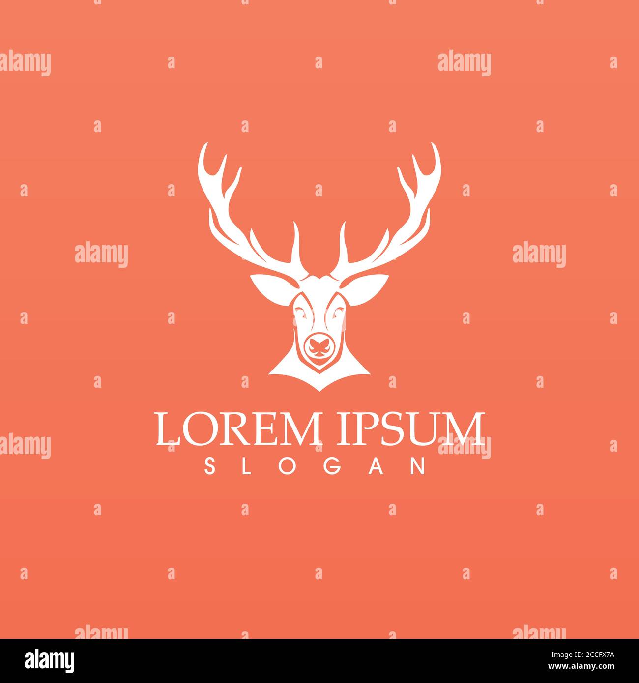 Deer Logo Template vector icon illustration design Stock Vector Image ...