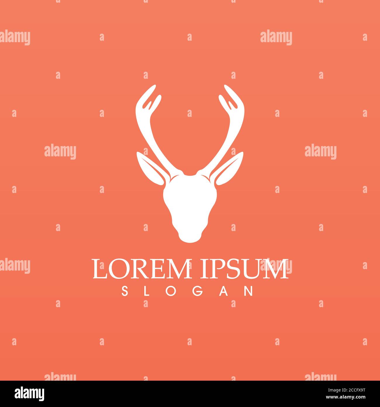 Deer Logo Template vector icon illustration design Stock Vector Image ...