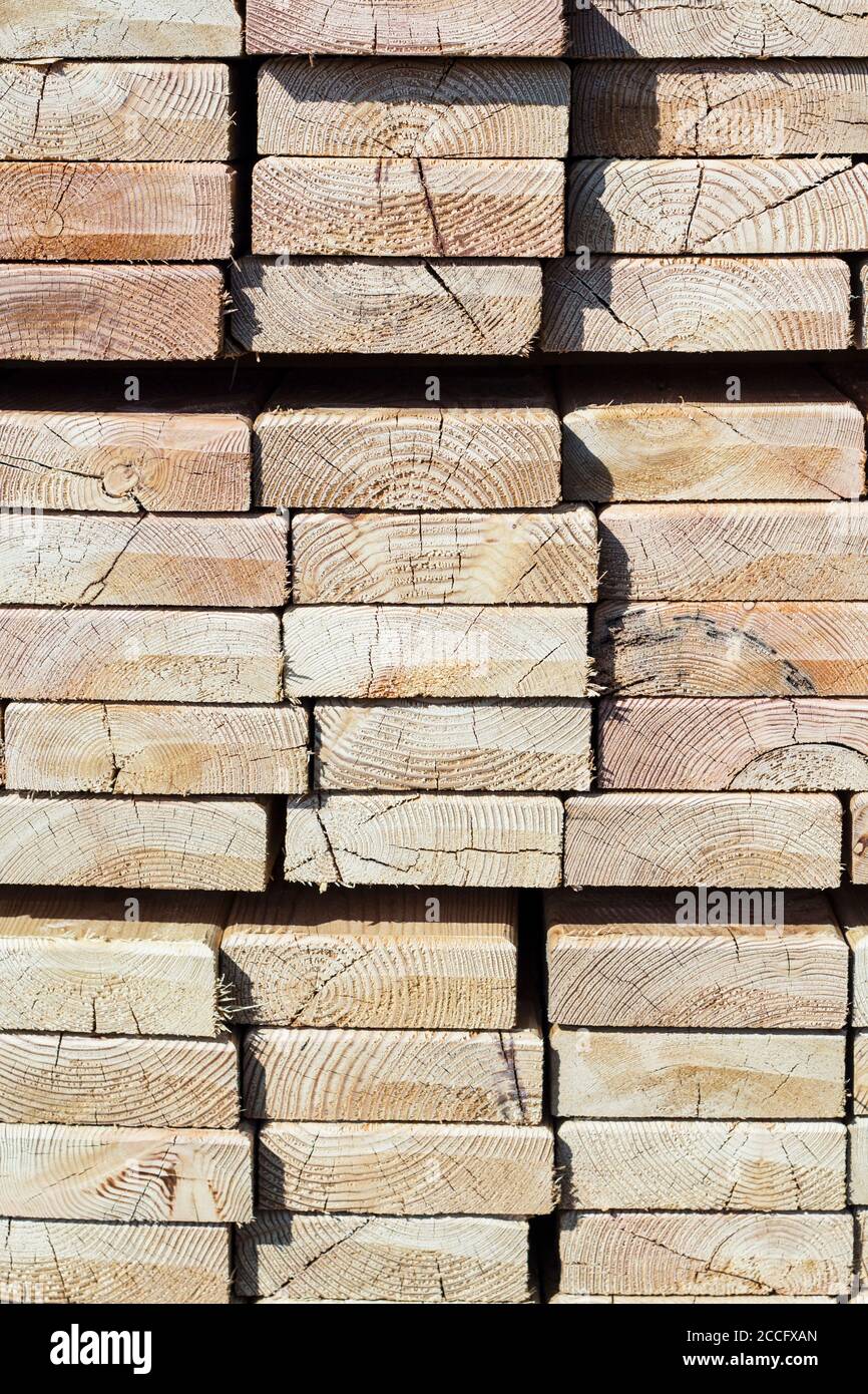 wooden planks on a construction site Stock Photo - Alamy