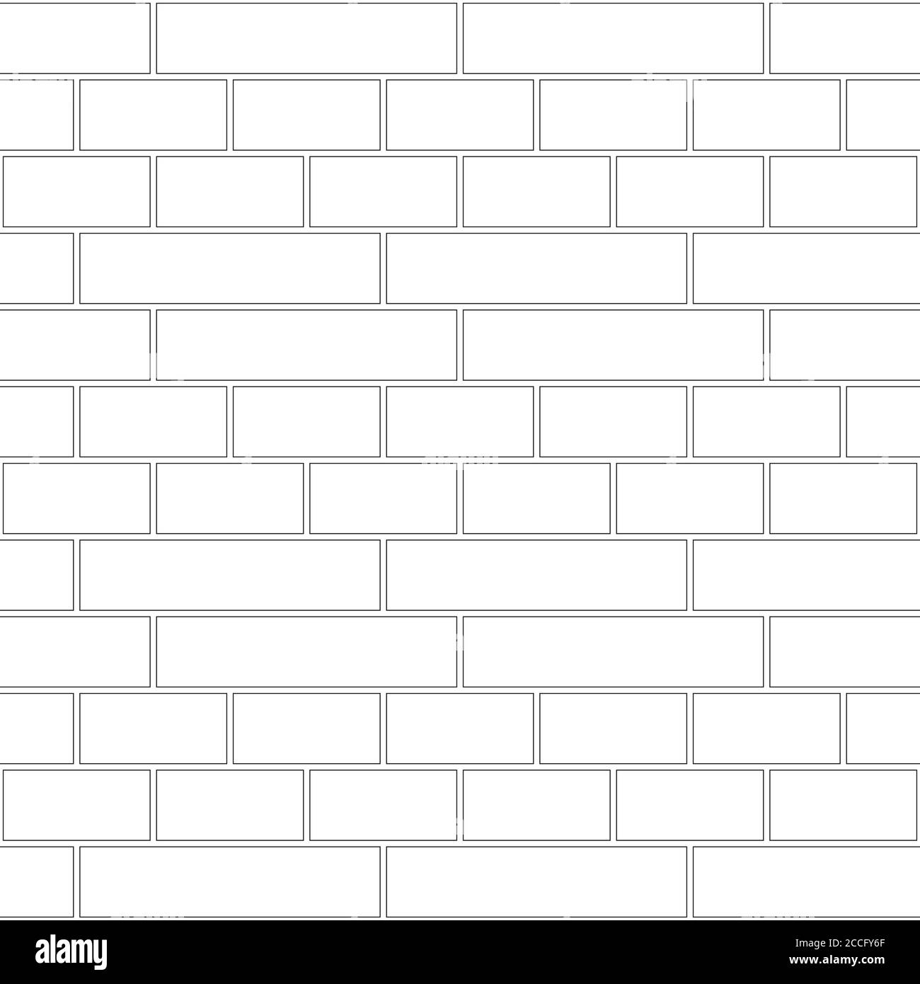 Brickwork texture seamless pattern. Simple appearance of English brick ...