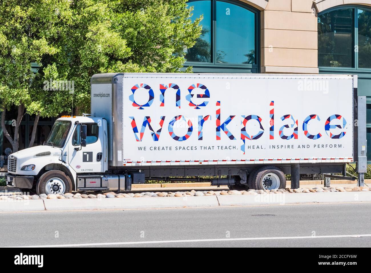 August 11, 2020 Sunnyvale / CA / USA - One Workplace truck parked in ...