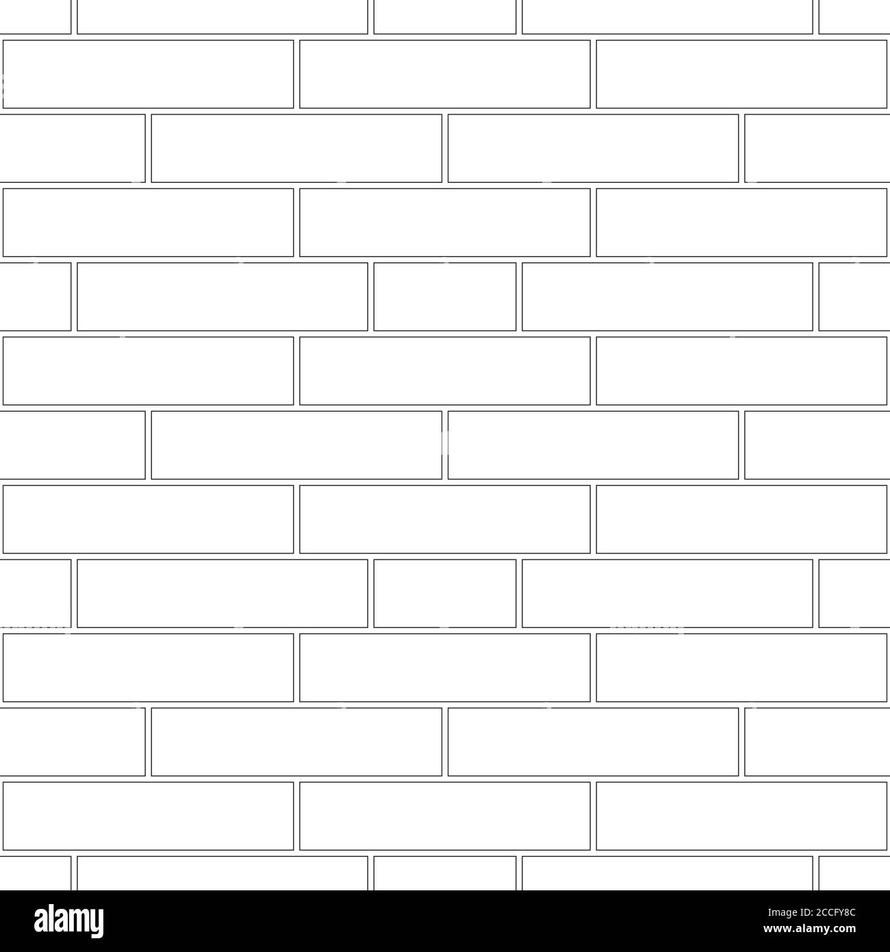 Brickwork texture seamless pattern. Simple appearance of Flemish brick ...