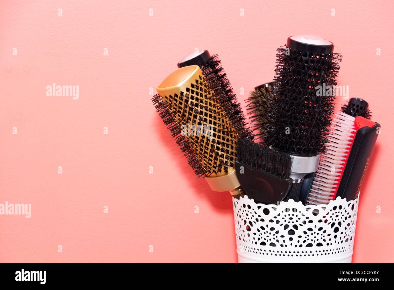 In closeup woman combs hi-res stock photography and images - Alamy