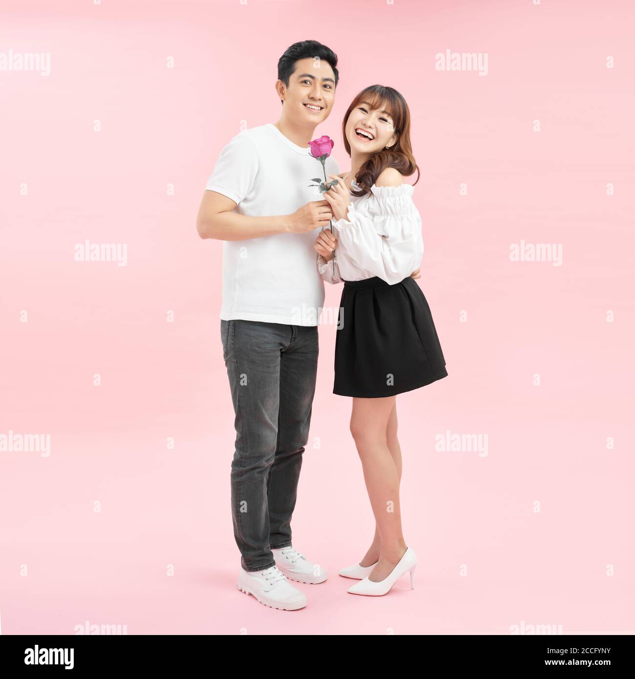 Presenting a flower hi-res stock photography and images - Alamy