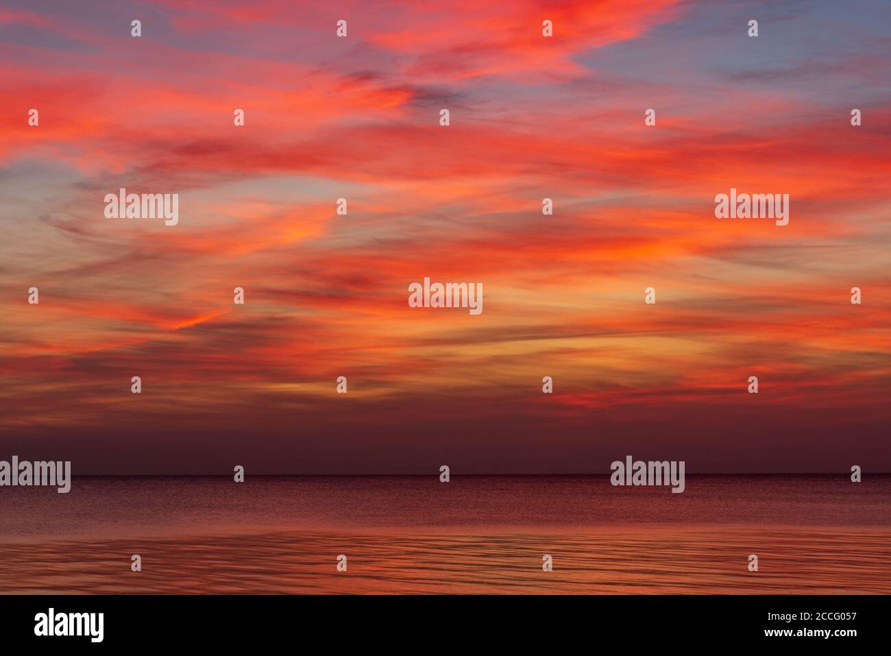 sunset colors after the sun goes beyond the horizon and by painting the ...
