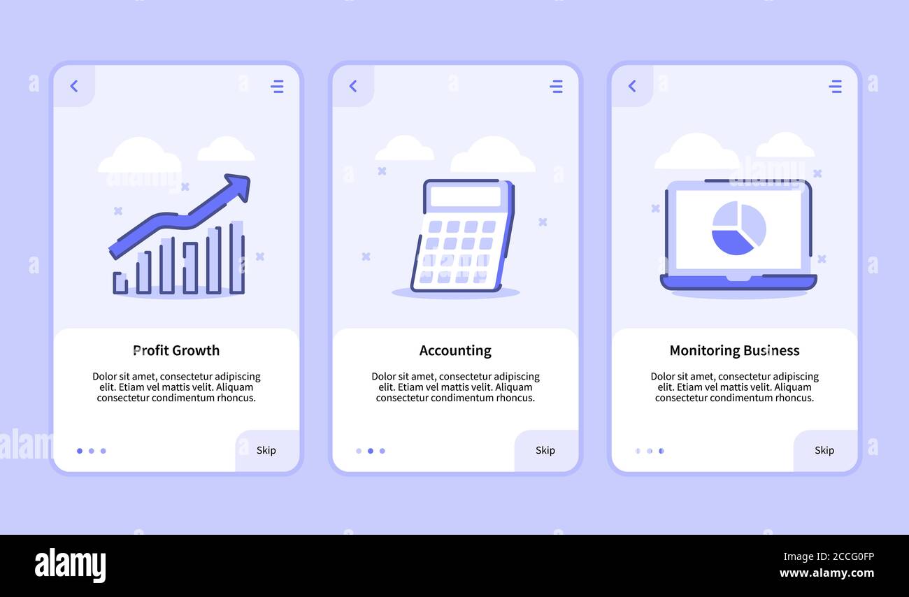Profit growth accounting monitoring business for mobile apps template ...