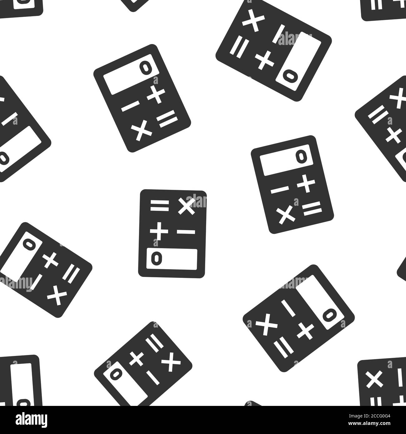 Calculator icon in flat style. Calculate vector illustration on white isolated background ...