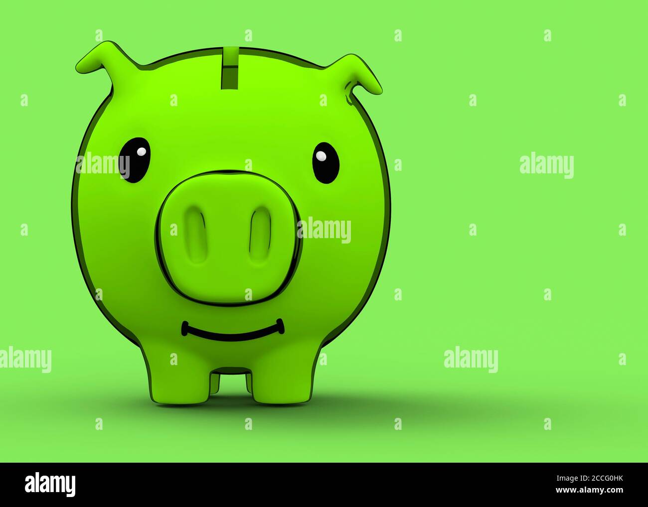 Pig Coin Bank - 3D Stock Photo - Alamy