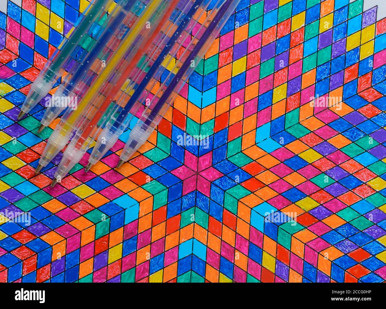 Mandala Coloring Therapy. Mandala creative drawing. Relaxation and ...