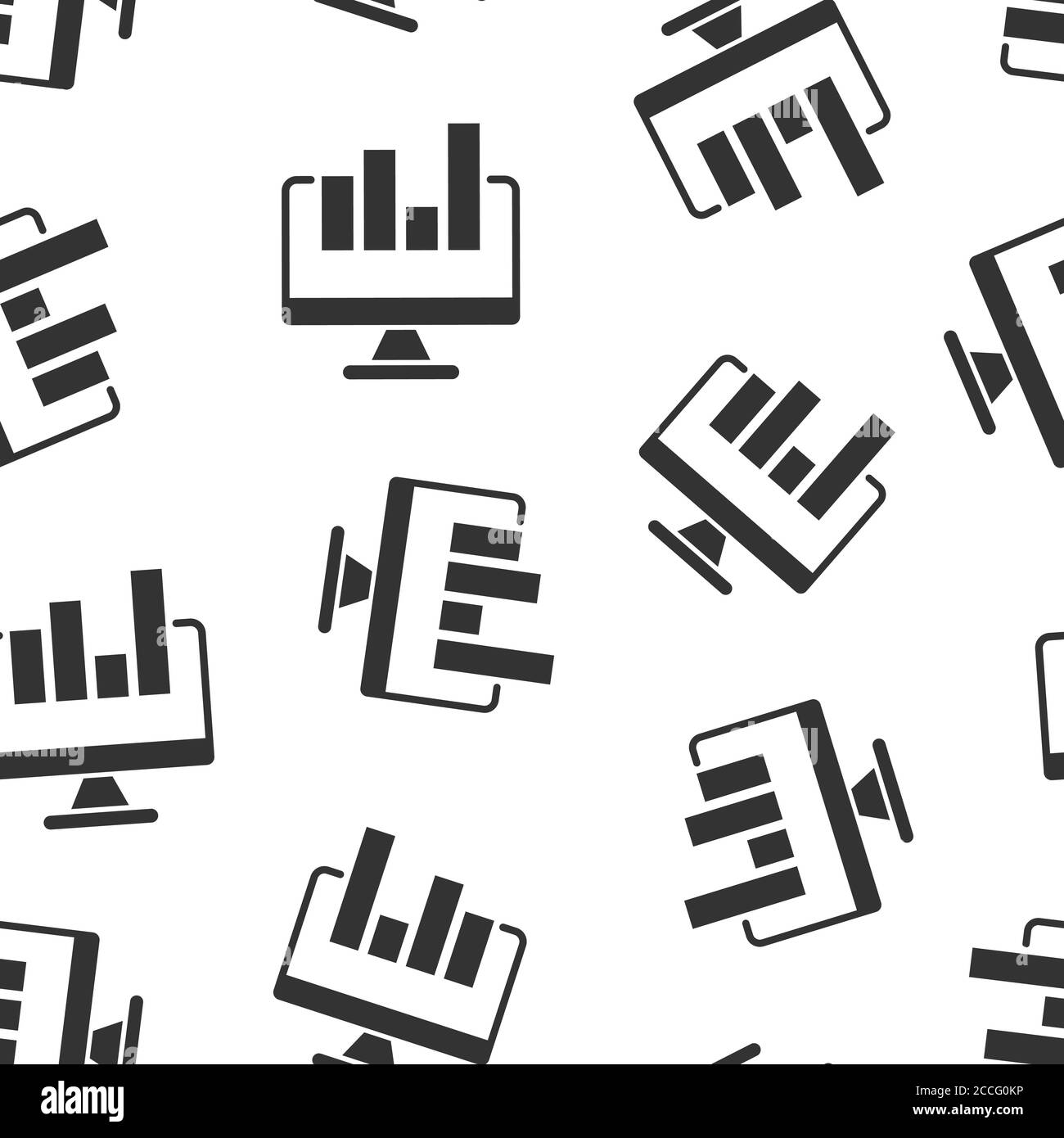 Website analytics icon in flat style. SEO data vector illustration on ...