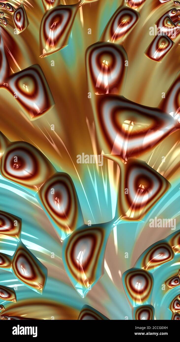 Artistic and imaginative digitally designed abstract 3D fractal background Stock Photo - Alamy