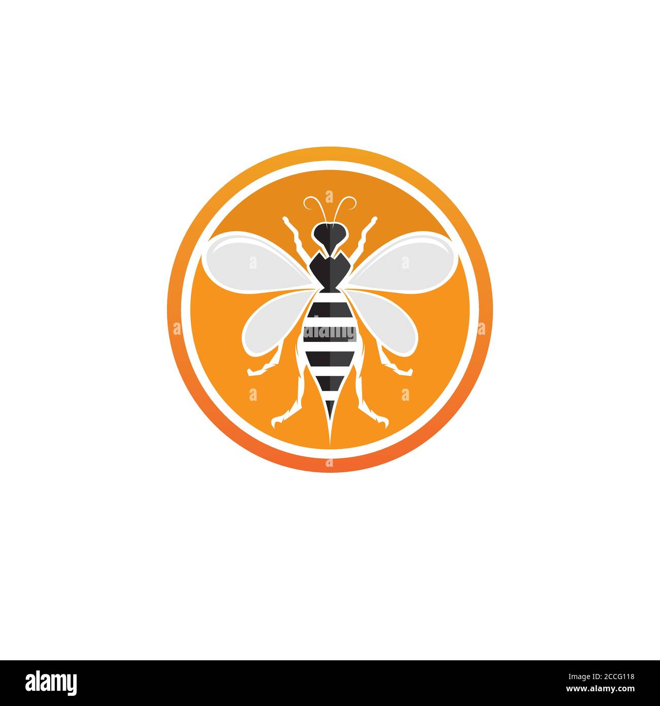 Bee Logo Template vector icon illustration design Stock Vector Image ...