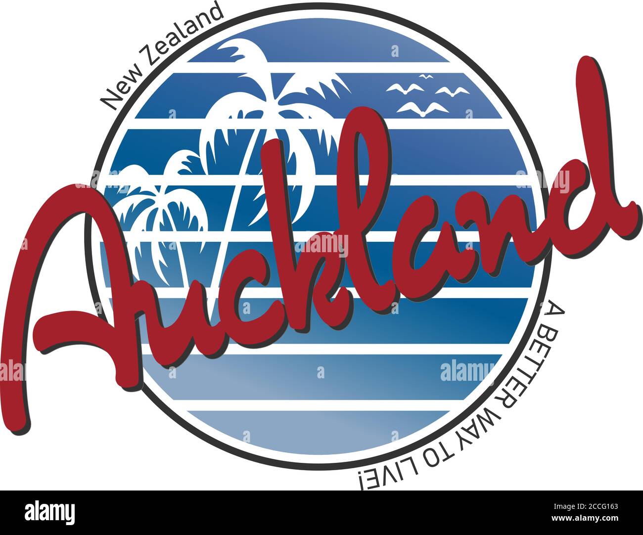 Nz landscape background Stock Vector Images - Alamy