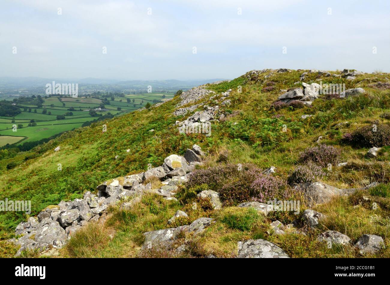 Garn goch iron age hill fort hi-res stock photography and images - Alamy