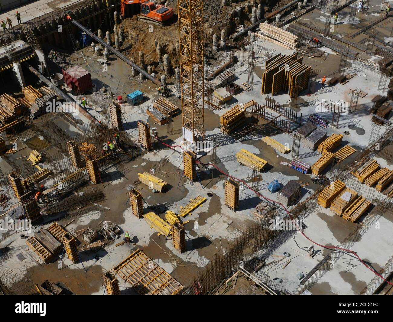 top view of the construction site Stock Photo - Alamy