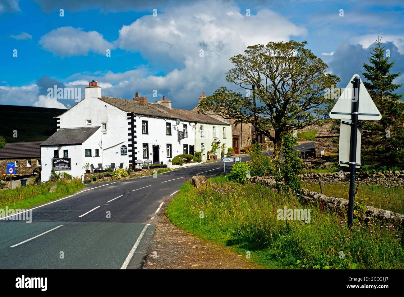 The Moorcock Inn, Garsdale, Cumbria, England Stock Photo - Alamy