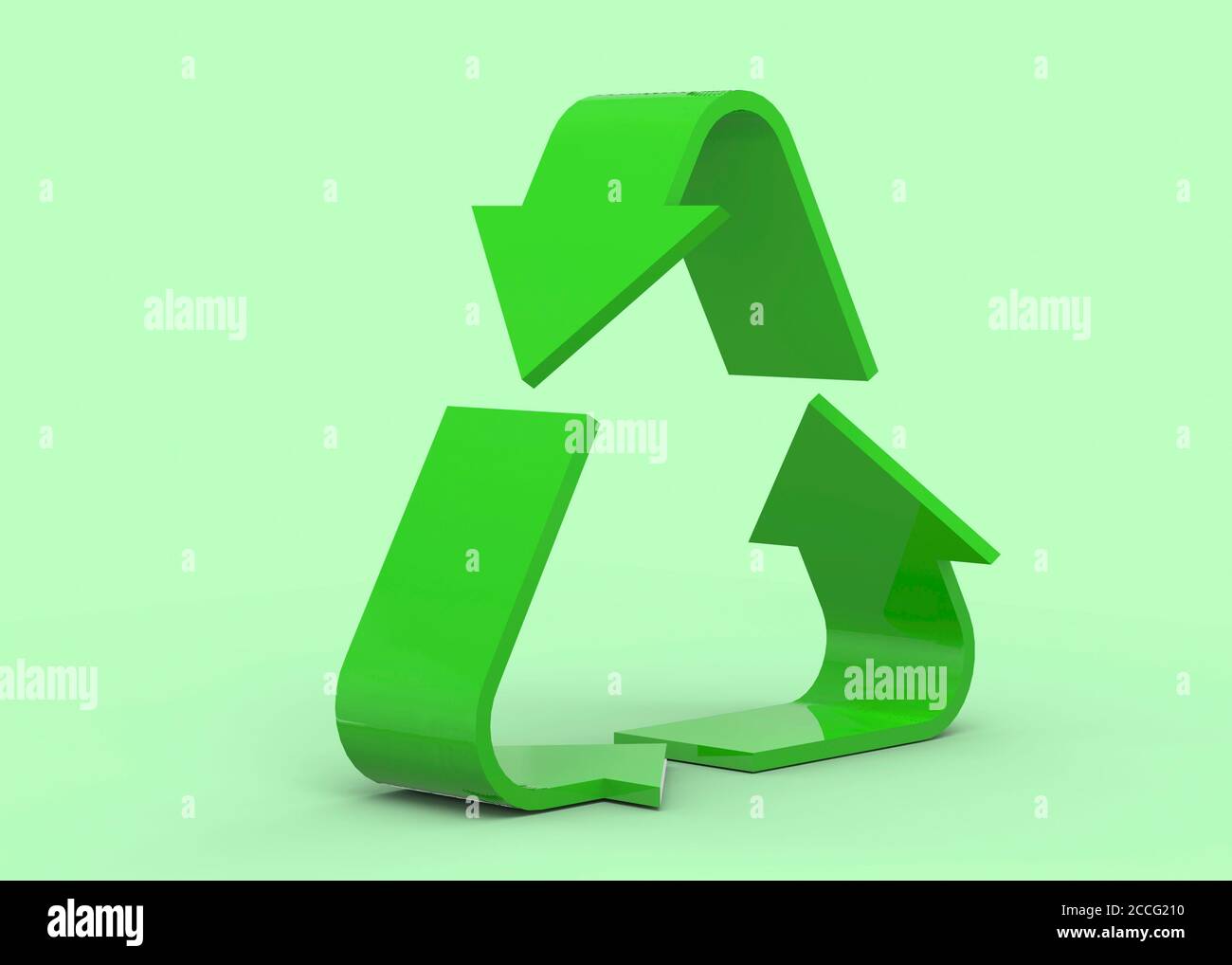 The Recycle Icon - 3D Stock Photo - Alamy
