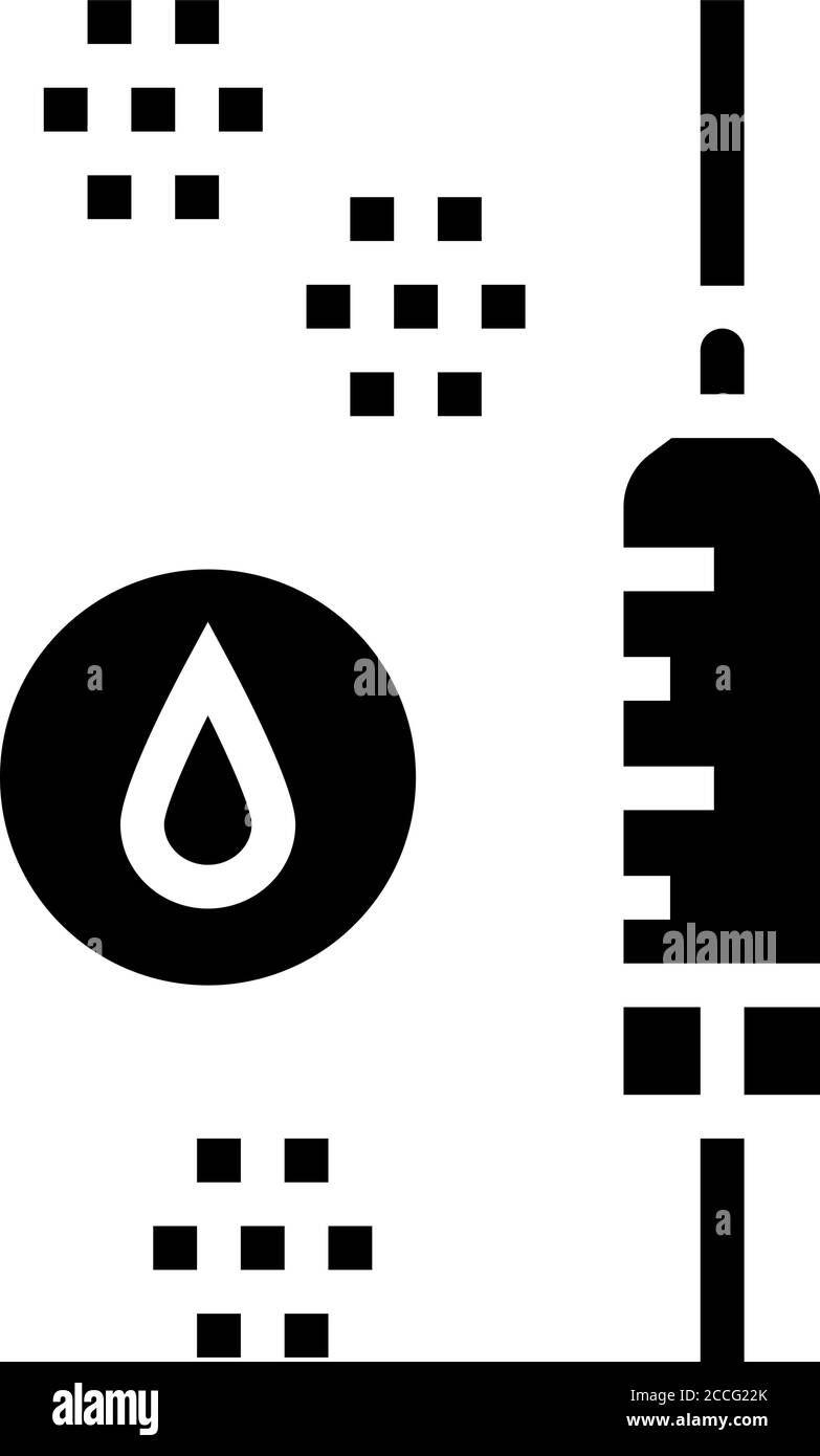 injection anesthesia glyph icon vector illustration Stock Vector Image ...