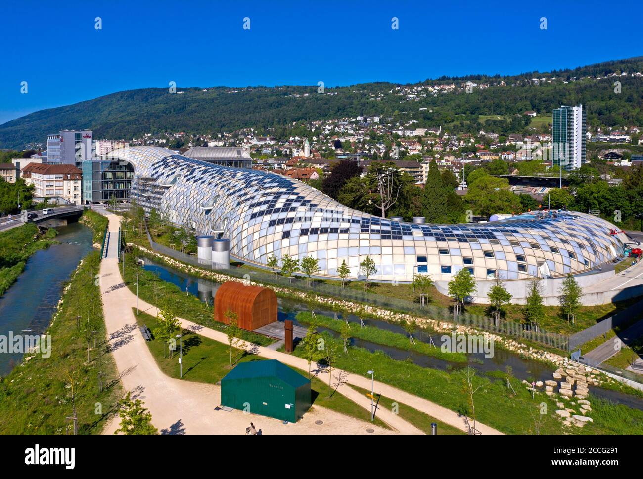 Headquarters of the Swiss watch manufacturer Swatch, architect Shigeru ...