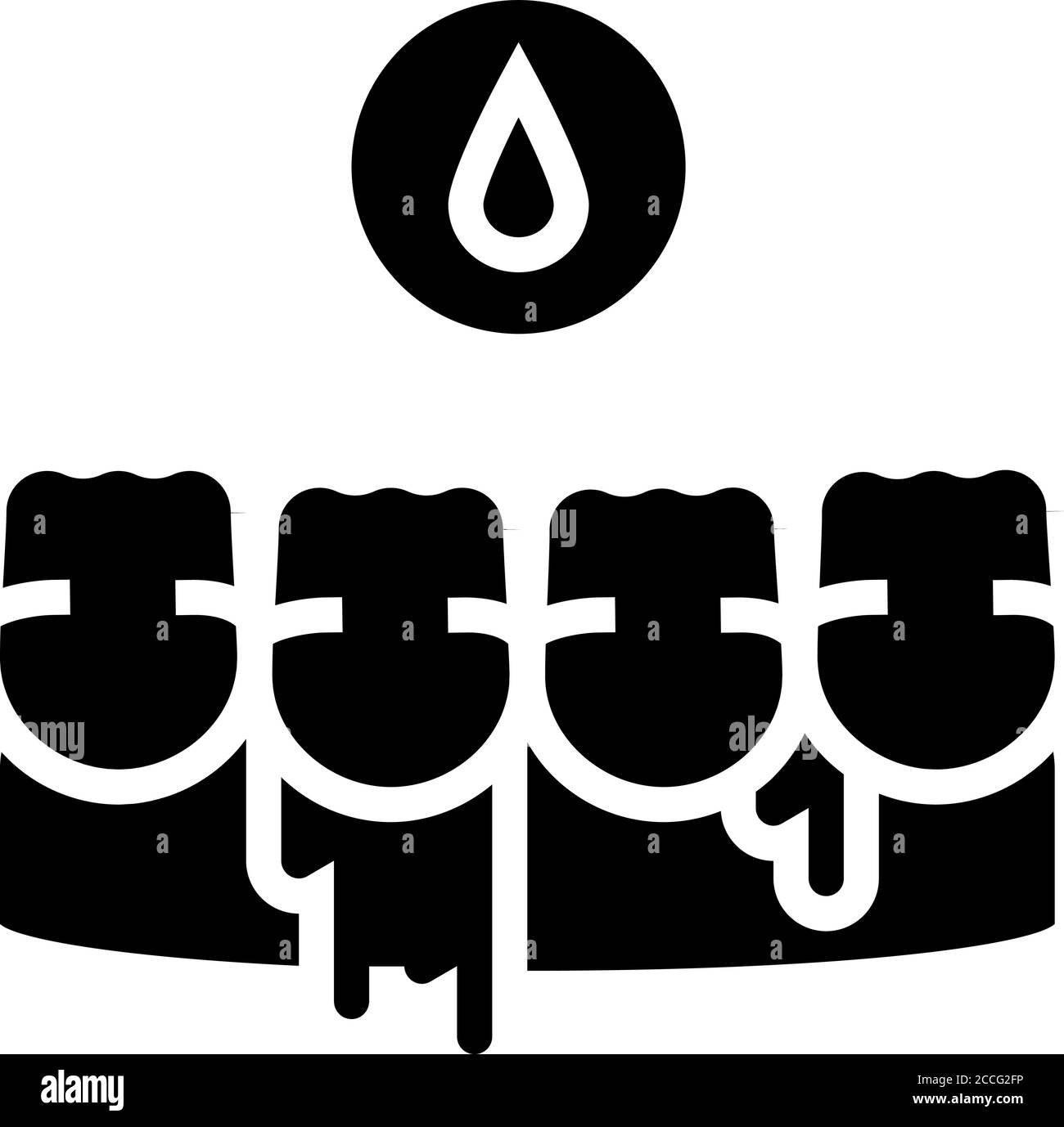 bleeding gums glyph icon vector illustration Stock Vector Image & Art ...