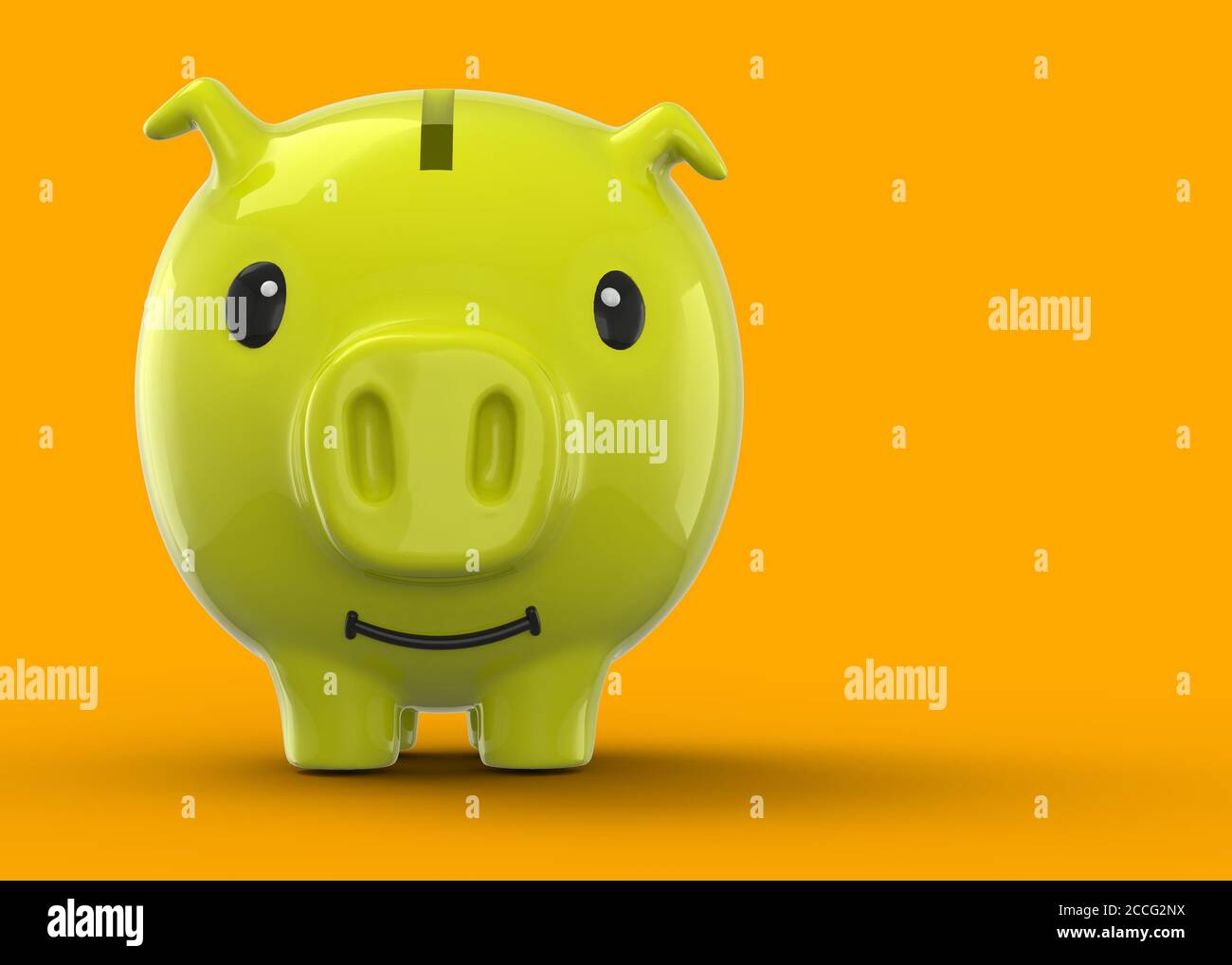 Pig Coin Bank - 3D Stock Photo - Alamy