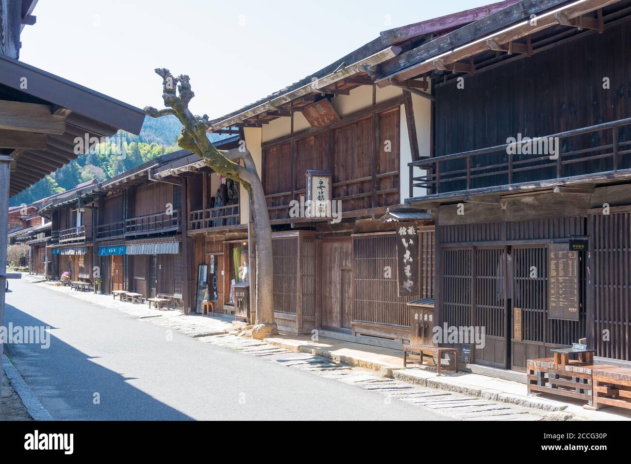Nagano, Japan - Tsumago-juku in Nagiso, Nagano, Japan. Tsumago-juku was ...