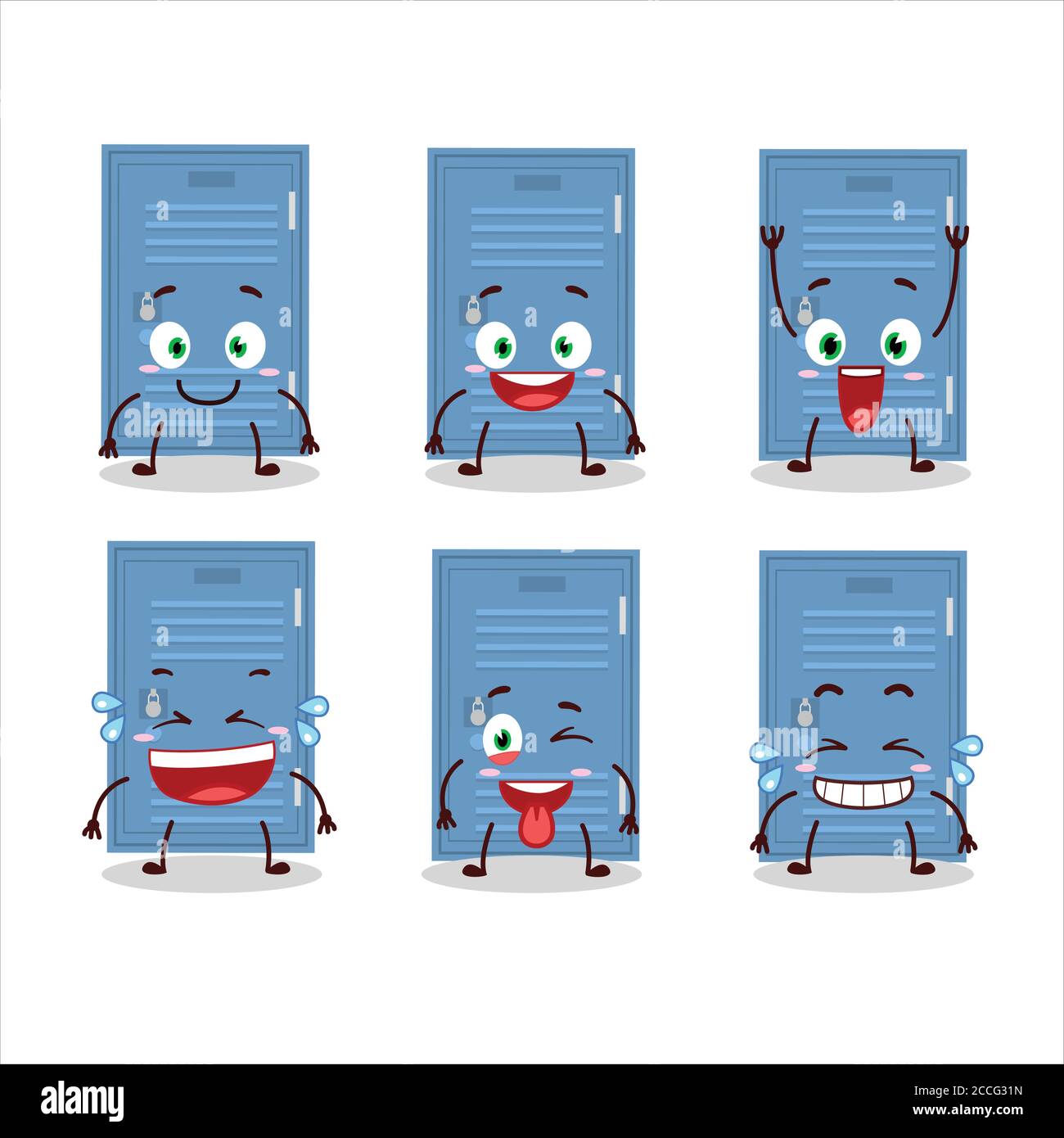 Cartoon character of locker with smile expression Stock Vector Image ...