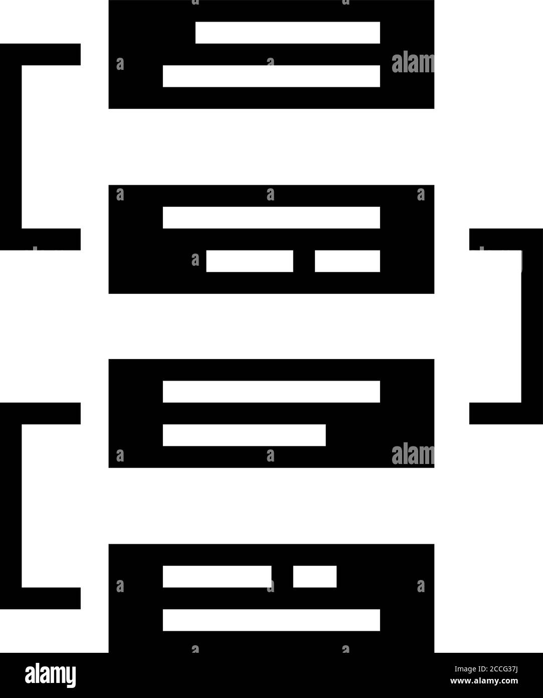 job working steps and tasks glyph icon vector illustration Stock Vector ...