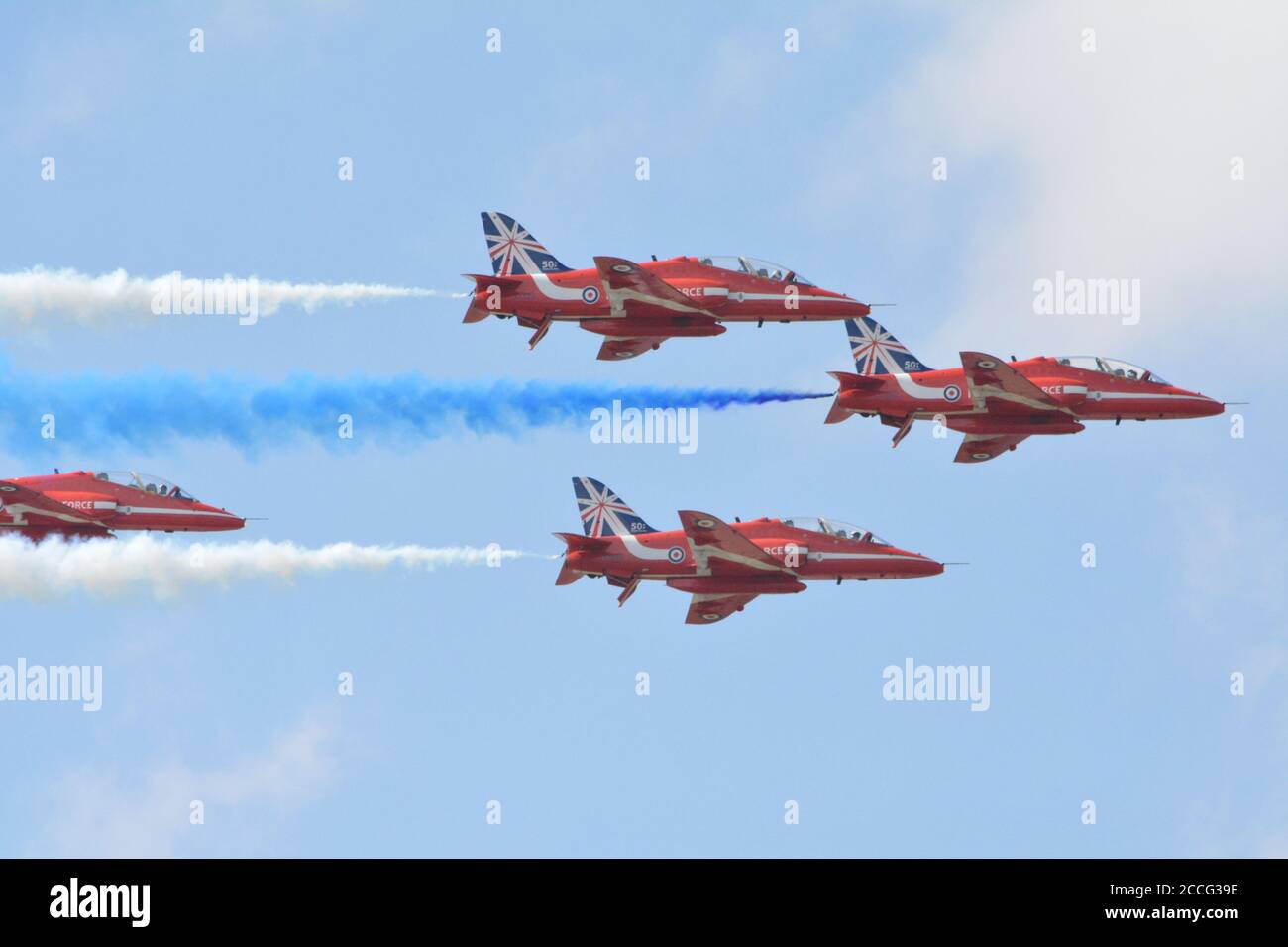 Red Arrows Formation Stock Photo - Alamy