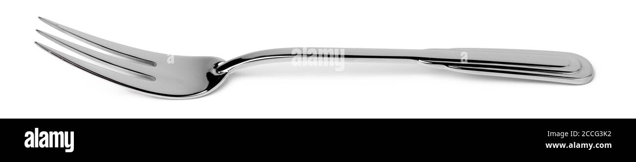 Steel metal fork isolated on white background Stock Photo - Alamy