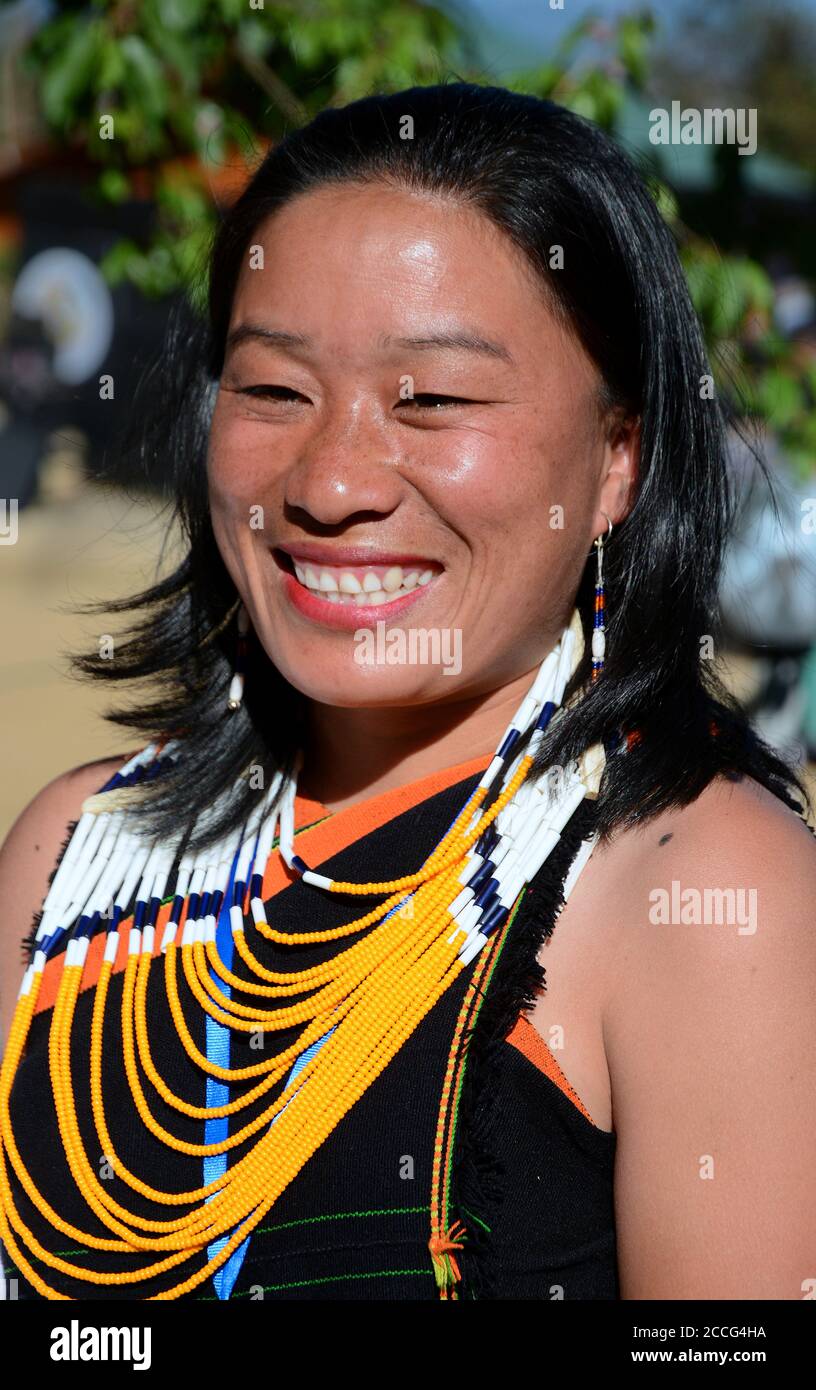 Naga tribal people are celebrating at Hornbill festival, Kohima ...