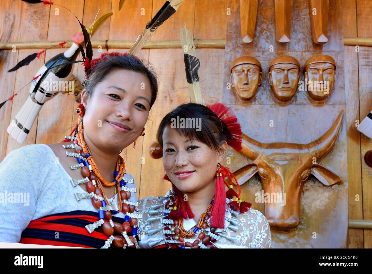 Naga tribal people are celebrating at Hornbill festival, Kohima ...