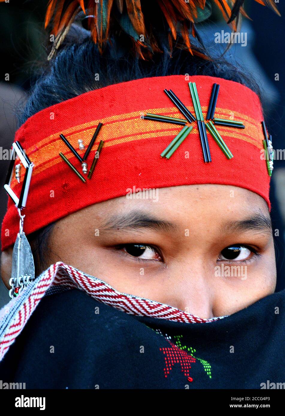 Naga tribal people are celebrating at Hornbill festival, Kohima ...