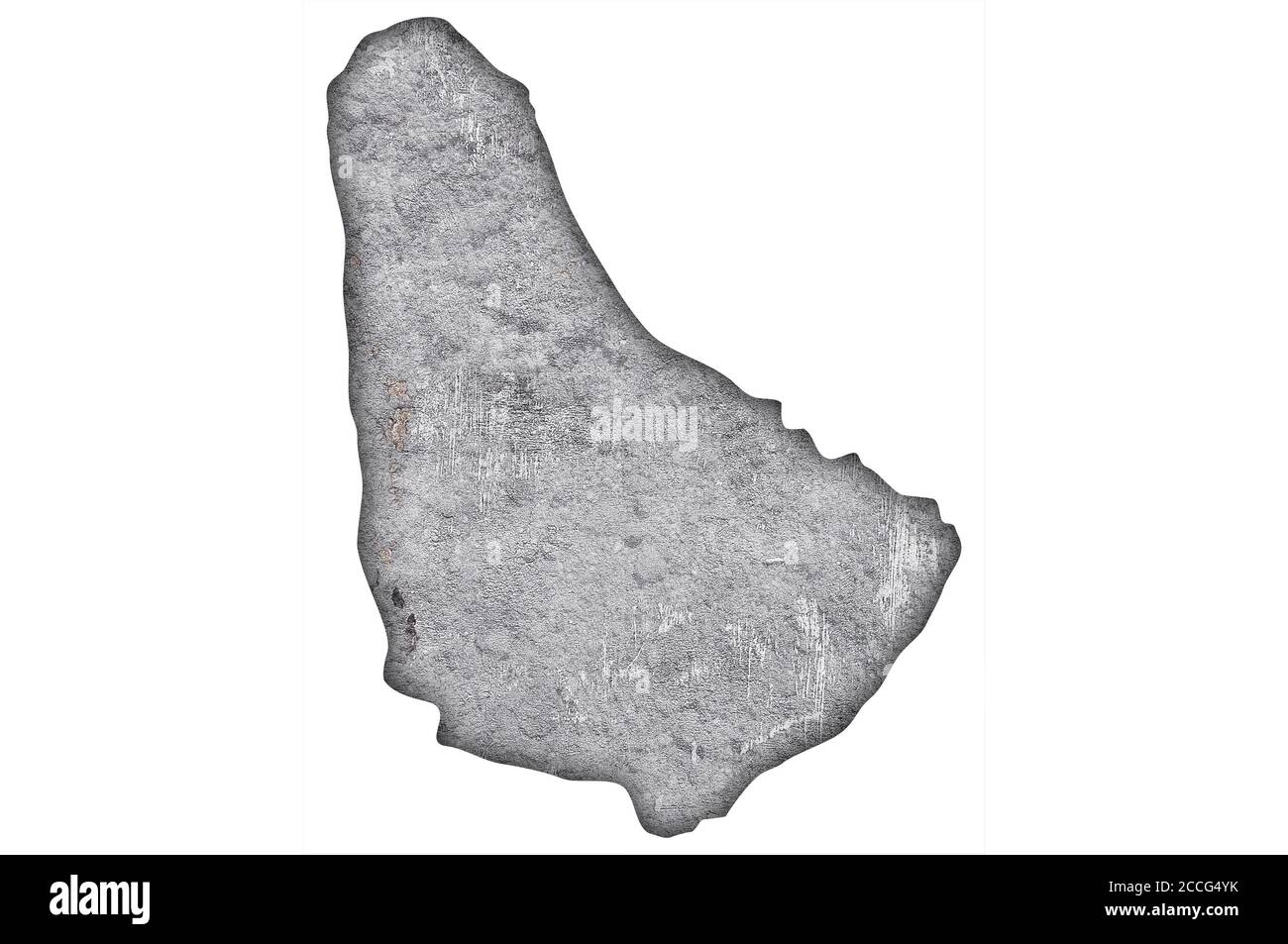 Barbados outline map on Cut Out Stock Images & Pictures - Alamy