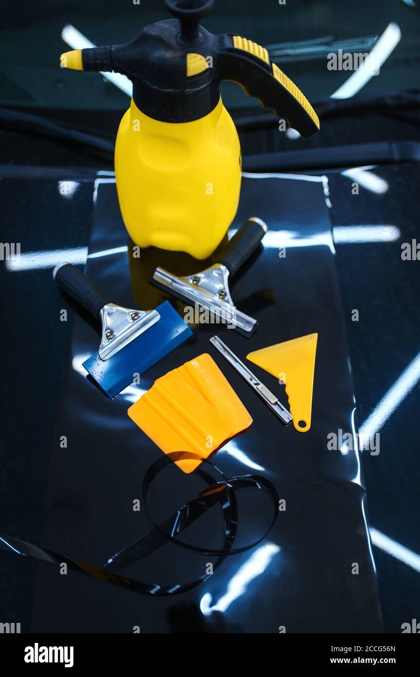 Car tinting tools hi-res stock photography and images - Alamy