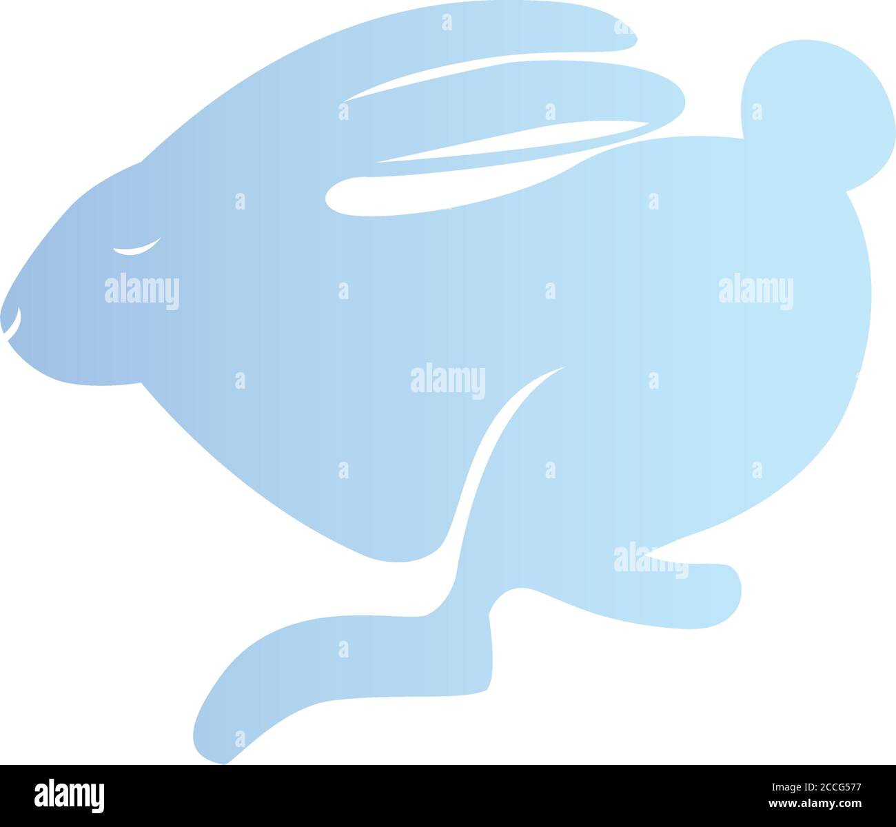 Cute blue rabbit design, Animal zoo life nature and character theme ...