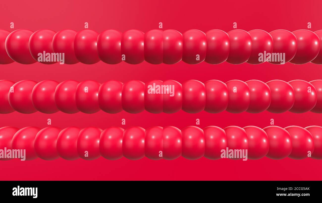 3d render red sphere background. 3d objects geometric shape Stock Photo ...